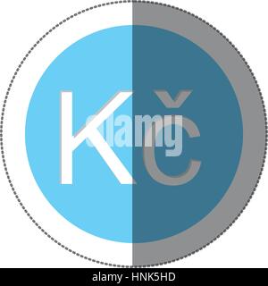 Czech Republic currency vector icon isolated on transparent background ...