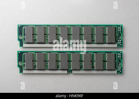 closeup SIMM 72-pin RAM isolated on white background Stock Photo - Alamy