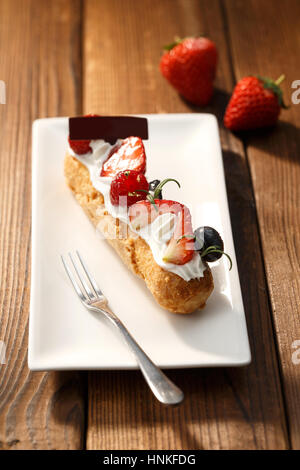 close up shot of cream puff in natural light Stock Photo - Alamy