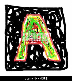 The colored abstract Initials letter W Stock Photo - Alamy