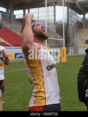 Offenbach, Germany. 11th Feb, 2017. Germany's team celebrates with the ...