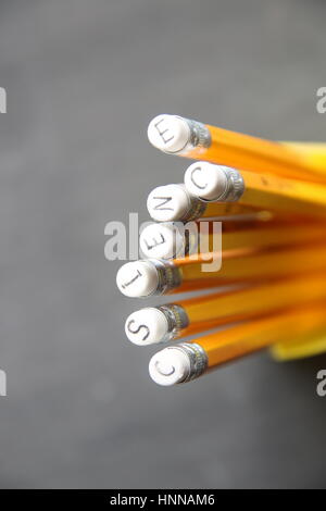science, inscription on pencil Stock Photo - Alamy