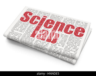 Science concept: Science Lab on Newspaper background Stock Photo - Alamy