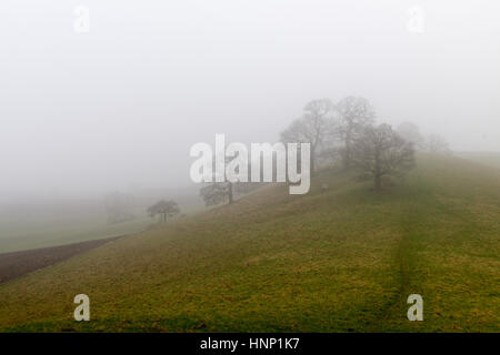 Robin Hoods hill Iron age burial mound ,Oxton Nottinghamshire,UK Stock ...