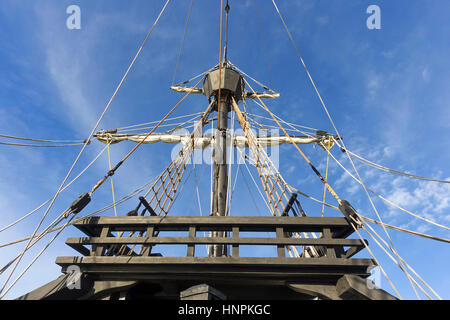 Replica of old spanish galleon, Nao Victoria, ship, vessel, 16th ...