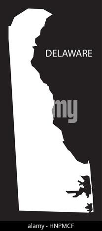 Delaware state map with counties borders. Delaware's at-large ...