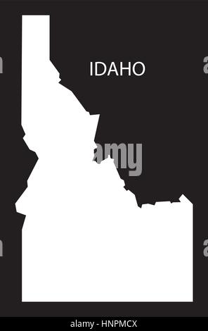 Idaho state map with counties borders and colored congressional districts boundaries due to The ...