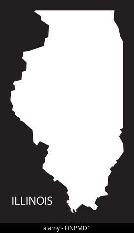 Map of Illinois with counties. Just a simple state border map with ...