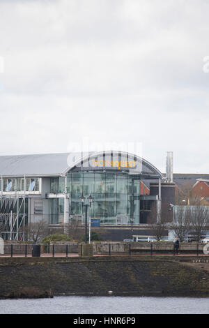 A general view of Techniquest science museum at Cardif Bay, Wales, UK ...