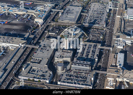 aerial view of LAX, Los Angeles International airport Stock Photo - Alamy