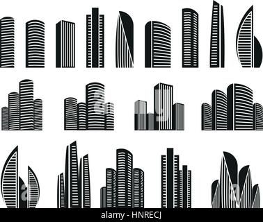 Urban real estate linear icons set. Gentrification, Revitalization ...