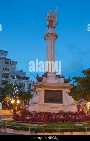 Christopher Columbus Statue, Plaza Colon, Old San Juan, San Juan ...