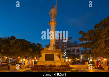 Christopher Columbus Statue, Plaza Colon, Old San Juan, San Juan ...