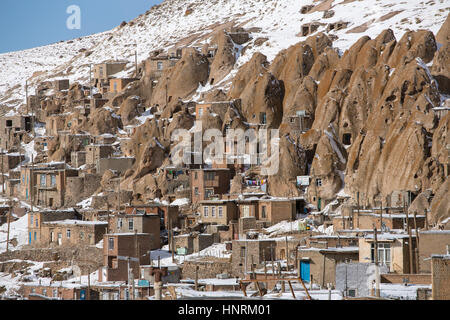 Kandovan - ancient Iranian cave village in the rocks (Candovan), East ...