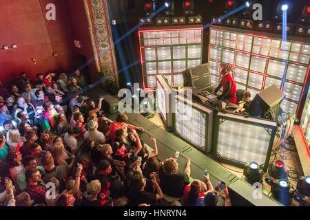 Madison, Wisconsin, USA. 14th Feb, 2017. DATSIK (TROY BEETLES) during ...