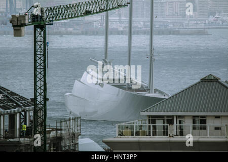 Gibraltar. 16th February 2017. Twenty-four hours after its arrival in ...