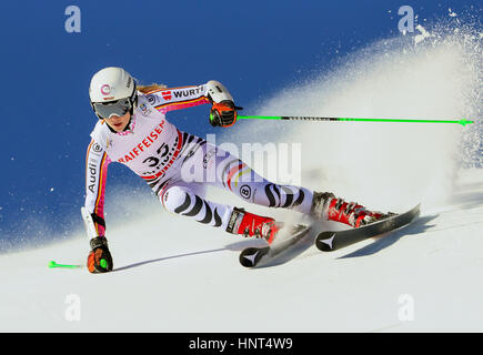 St. Moritz, Switzerland. 16th Feb, 2017. Swedish athlete Frida ...