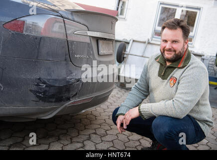 Garching, Germany. 16th Feb, 2017. Manfred Kick, photographed in ...