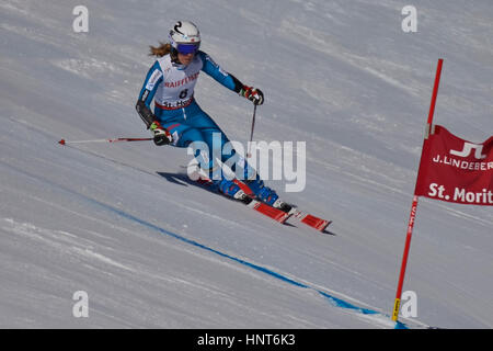 St. Moritz, Switzerland, 16th February 2017. Manuela Moelgg during the ...