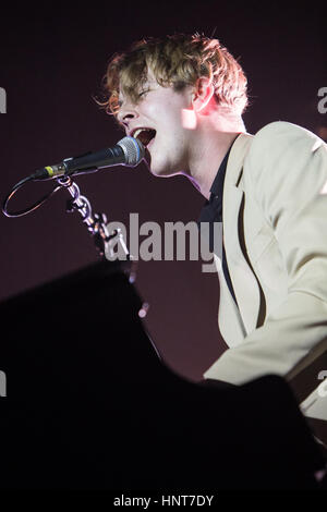 Milan, Italy. 15th Feb, 2017. The English singer-songwriter TOM ODELL ...