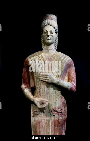 Berlin Goddess. 570-560 B.C. Kore from the cemetery of Keratea (South ...