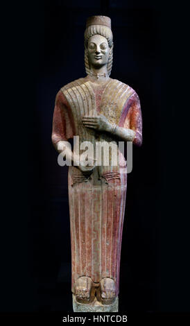 Berlin Goddess. 570-560 B.C. Kore from the cemetery of Keratea (South ...