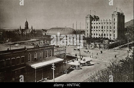 Salt Lake City LDS Temple Salt Lake City Utah Stock Photo - Alamy