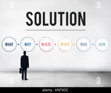 Solution Problem Solving Share Ideas Concept Stock Photo - Alamy