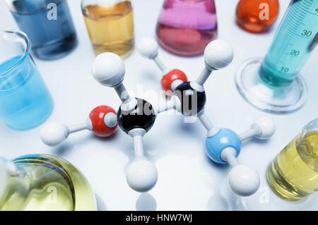 ball and stick model, chemical, chemistry, compound, connections ...