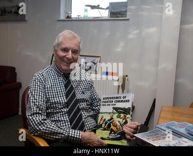 Author Robin J. Brooks poses with his books at the Biggin Hill Heritage ...
