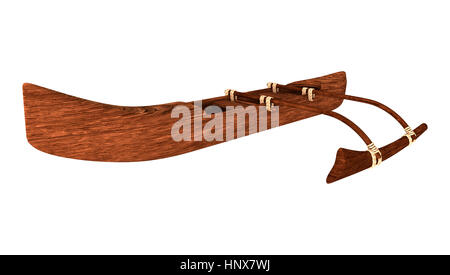3D rendering of an outrigger isolated on white background Stock Photo ...