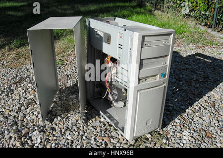 View of tower case of the nineties Stock Photo - Alamy
