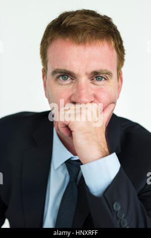Businessman Vision Thinking Planning Depress Concept Stock Photo - Alamy