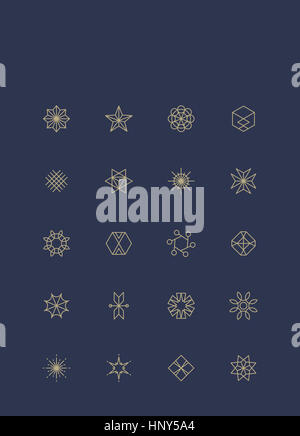 Various geometric symbols Stock Photo - Alamy
