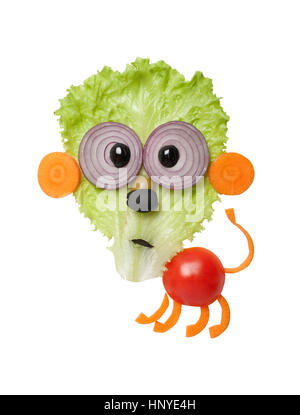 Funny lion made of vegetables Stock Photo - Alamy