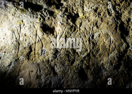 Runic inscriptions on Ring of Brodgar Neolithic stone Stock Photo - Alamy