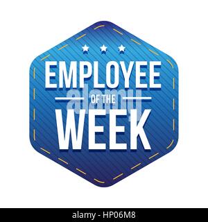 Employee of the Week badge vector Stock Vector Image & Art - Alamy
