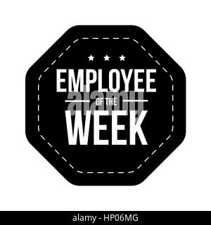 Employee of the Week badge vector Stock Vector Image & Art - Alamy