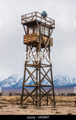 Guard Tower Searchlight Manzanar National Historic Site California ...