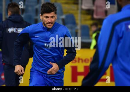 February 22, 2015: Cristian Tanase #10 of Steaua Bucharest and Cristian ...