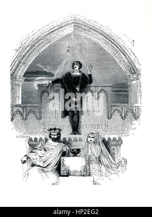 Illustration from Hamlet by William Shakespeare. Hamlet, Horatio and ...