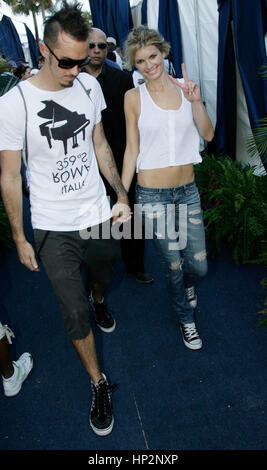 Marisa Miller and her husband Griffin Guess at the Directv Celebrity ...