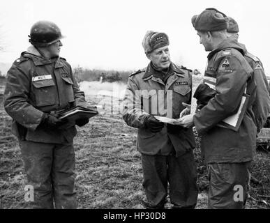 General Garrison H. Davidson on maneuvers with the 7th Army in West ...