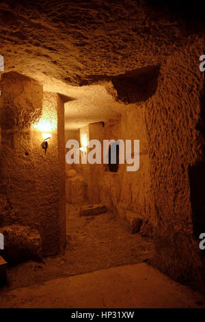 View of the Sacred Pit a series of Second Temple-era chambers inside ...