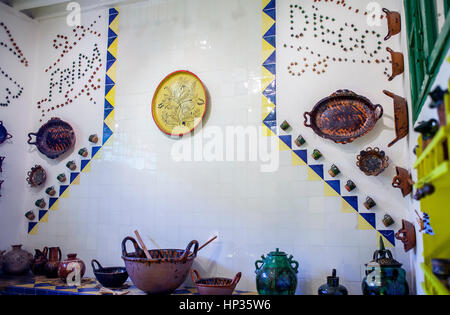 Frida Kahlo museum, kitchen, Coyoacan, Mexico City, Mexico Stock Photo ...