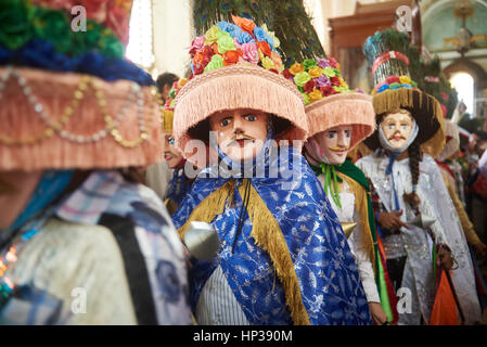 Diriamba, Nicaragua - January 4, 2017: Colorful dress and mask on ...
