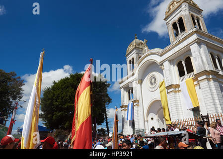 Diriamba, Nicaragua - January 4, 2017: Colorful dress and mask on ...