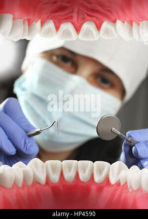 Healthy teeth. View inside the mouth of a healthy 21-year-old woman ...