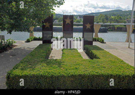 View of the Schengen village, Schengen is a french-german bordier ...