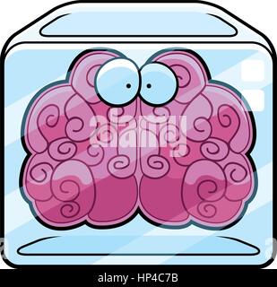 A cartoon brain frozen in an ice cube Stock Vector Image & Art - Alamy